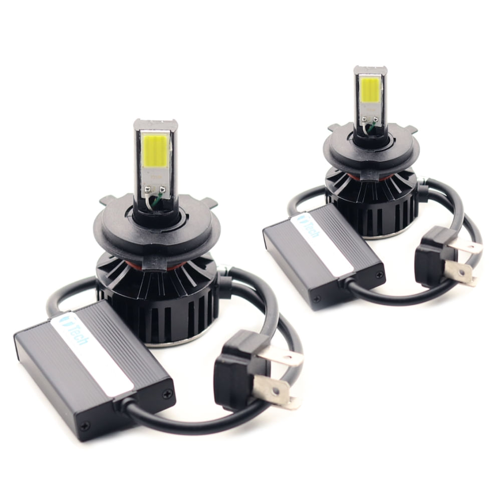 Kit Lampada Automotiva Led 3700 Lumens H4 6000k C/ Adaptador | Rhino ... Kit Lampada Automotiva Led 3700 Lumens H4 6000k C/ Adaptador | Rhino ...